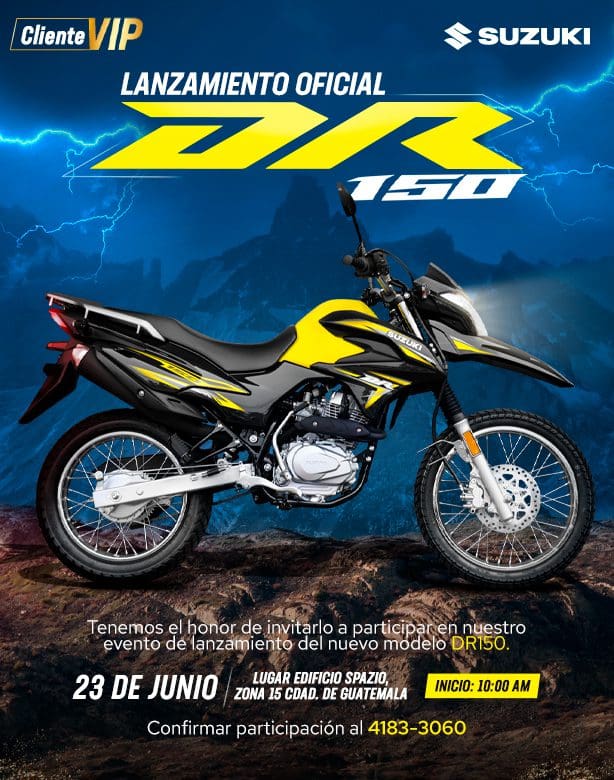 LANZAMIENTO OFICIAL SUZUKI DR150 - Motos Suzuki Guatemala